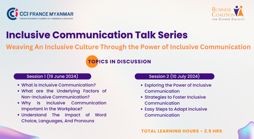 Inclusive Communication Talk Series l Weaving An Inclusive Culture ...